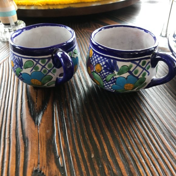 MEXICO TALAVERA | Kitchen | 2 Vintage Talavera Cups Mexico Lead Free ...